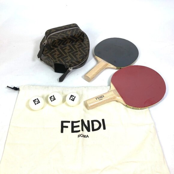 Fendi | Games | Fendi 7as70ajj4fhr8 Zucca Table Tennis Ping Pong Racket ...